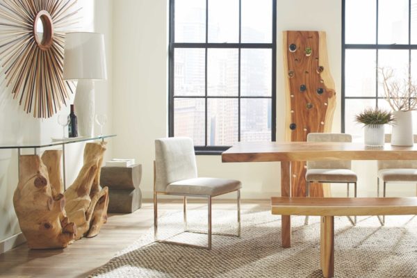 Freeform Solid Chamcha Dining Table by Urbia - Concepts Furniture